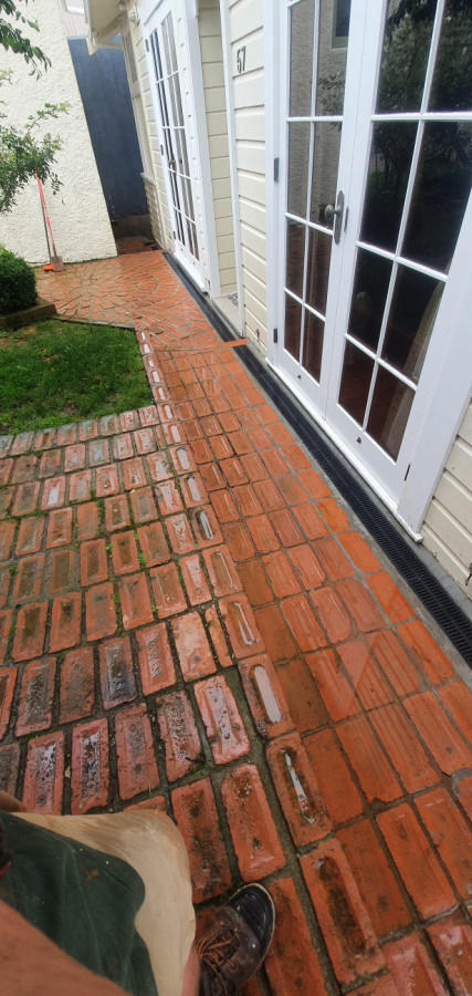 Channel Drain Install | Builderscrack