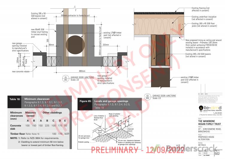 Alterations to existing undercroft garage and bedrooms (# 776395) | Builderscrack