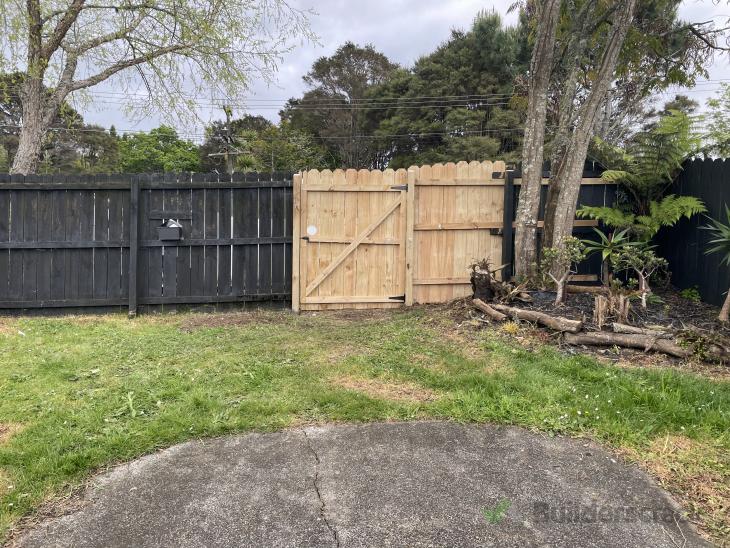 Cut a part of fence and make a door/gate to walk in (Two places - front & back) (# 782509 ...