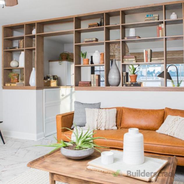 Shelving over pony wall (# 812463) | Builderscrack