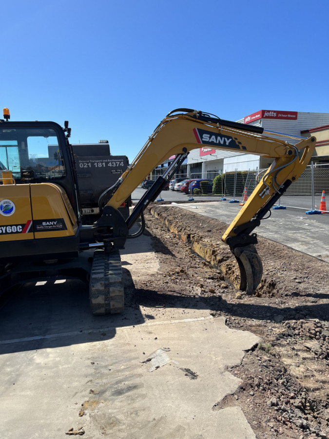 Installation of underground conduits. | Builderscrack