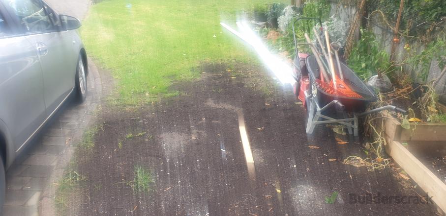 Earthworks done to prep for laying gobi blocks (# 821164) | Builderscrack