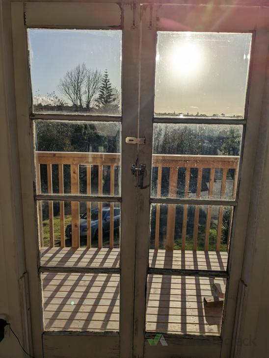 Replacing existing window for a door + replacing existing door for a ...