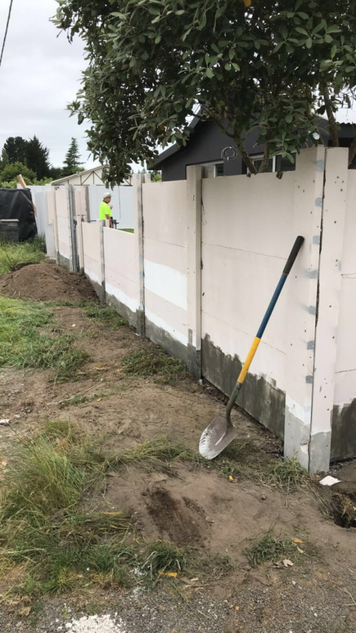 AAC Panel fencing( plastered and paint finish) | Builderscrack