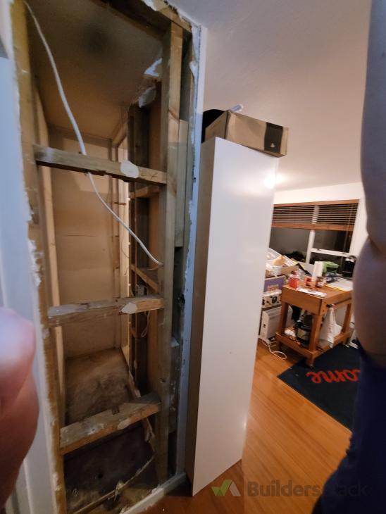Removal of hot water cupboard walls (# 903772) | Builderscrack