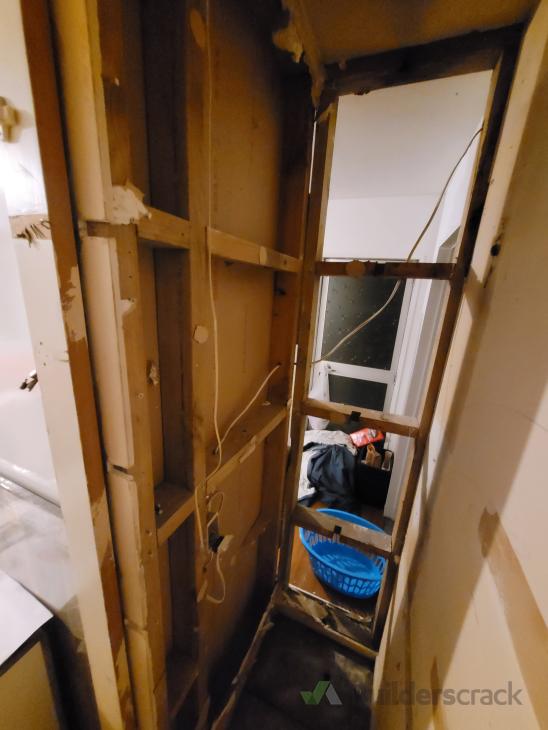 Removal of hot water cupboard walls (# 903772) | Builderscrack