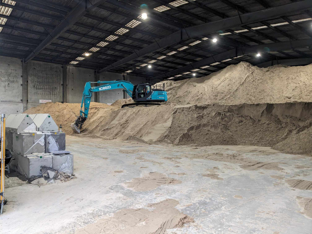 Stock piling sand | Builderscrack