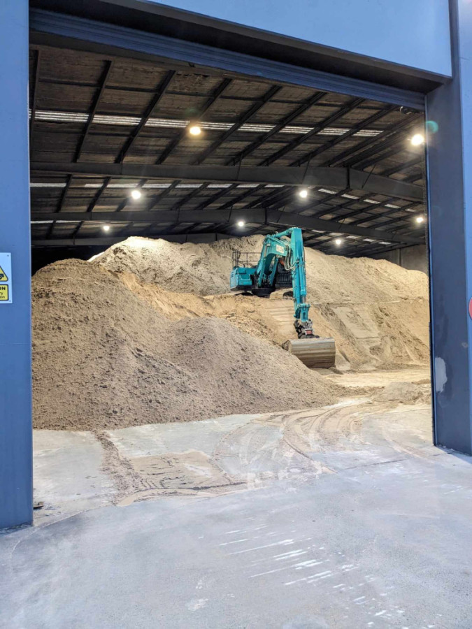 Stock piling sand | Builderscrack