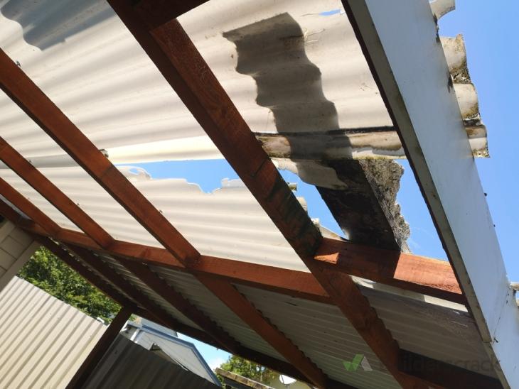 Wobbly stair handrail and Broken PVC Roofing sheet (# 940657 ...