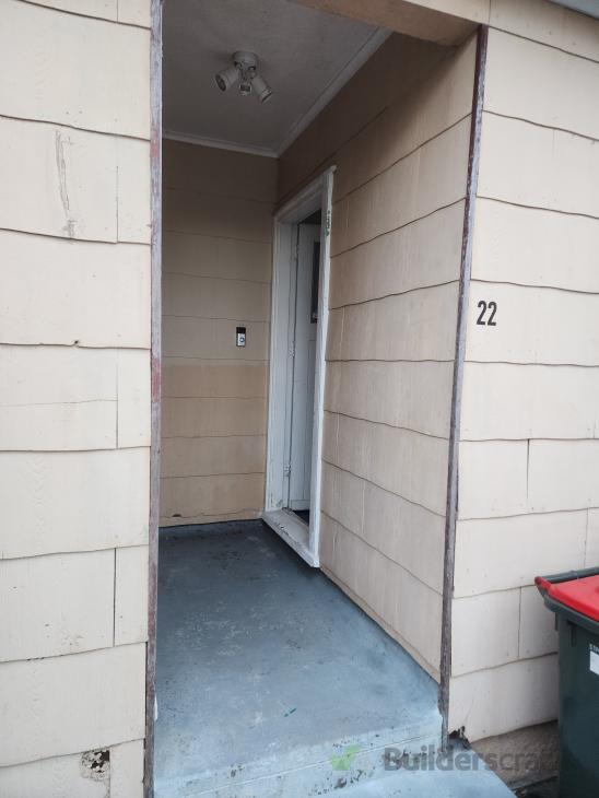 Move exterior door and install interior cavity door (# 951647) | Builderscrack