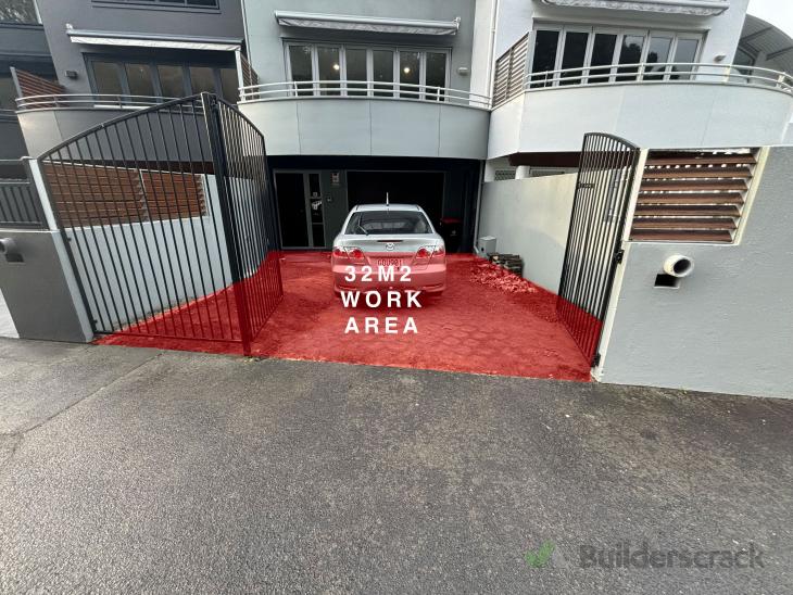 32m2 Concrete driveway - Roller finish - Full black oxide. (#1026366 ...