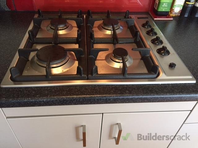 Old gas hob removal / new gas hob installation with cutout of meltica ...