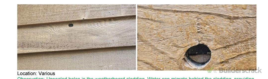 Cladding repairs (# 1106141) | Builderscrack