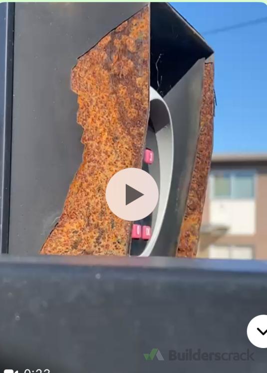 Replace rusted panel cover for keypad and chipped coating on gate ...
