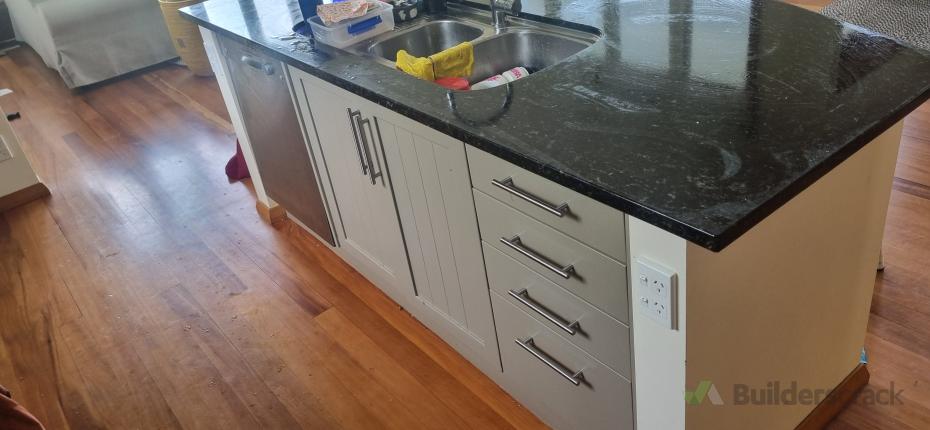 Installation of new benchtop and induction hob and repainting of ...