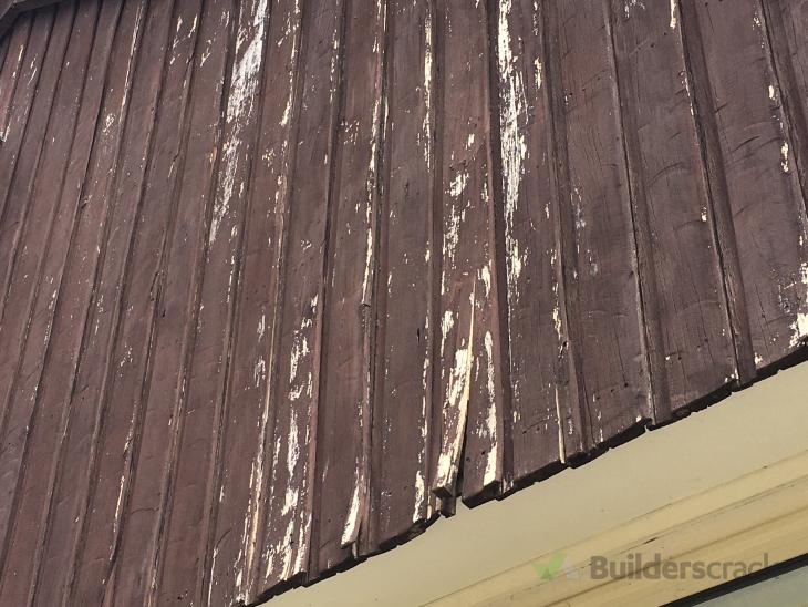 Exterior gable wall recladding – timber-look panels (#1210067 ...