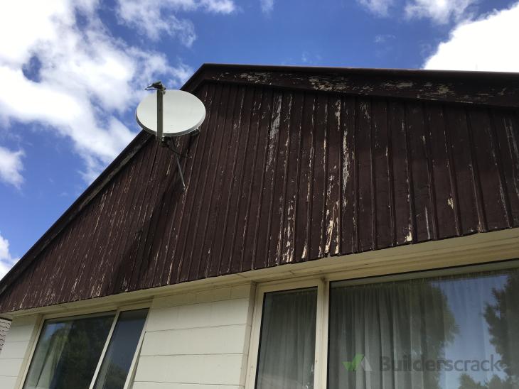 Exterior gable wall recladding – timber-look panels (#1210067 ...