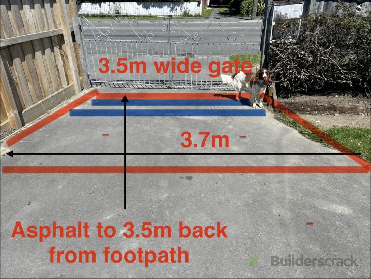 Ashphalt around new sliding gate (#1210536) | Builderscrack