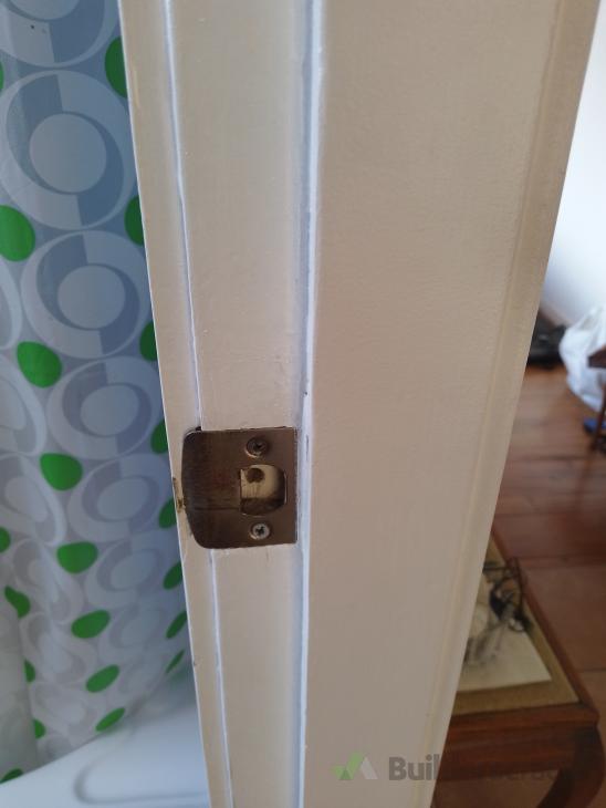 Installation of tubular bathroom door lock into a timber door (#1213419 ...