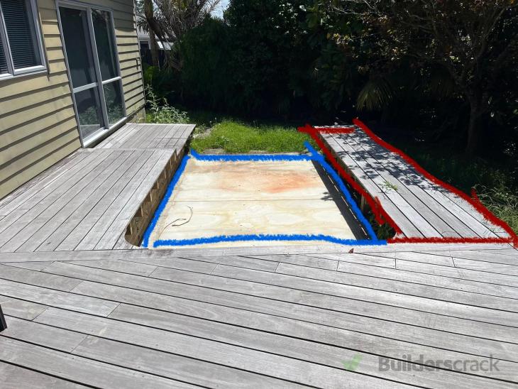 Demolish the concrete pad and wooden deck (#1225738) | Builderscrack