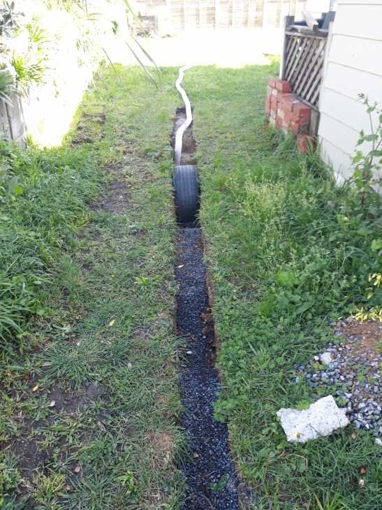 Drainage trench for Novaflow pipe (#302753) | Builderscrack