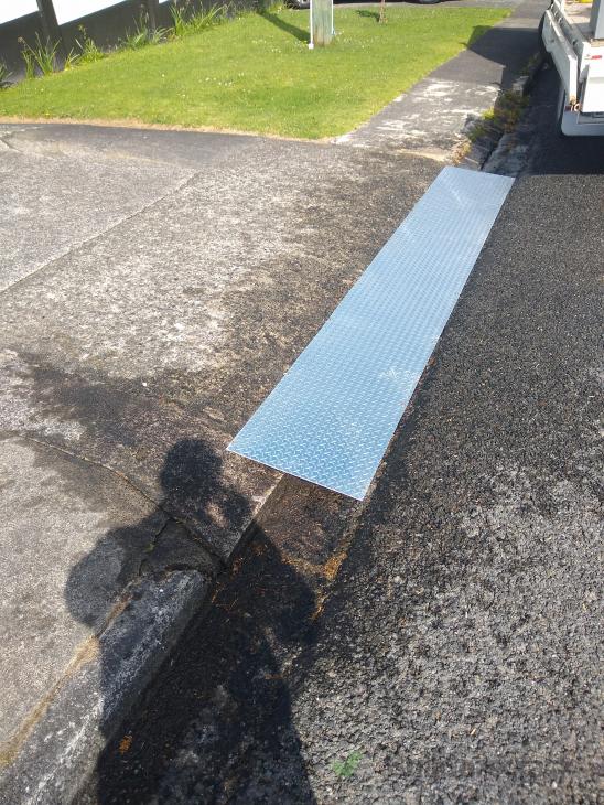 Steel Driveway Ramp (# 410243) | Builderscrack