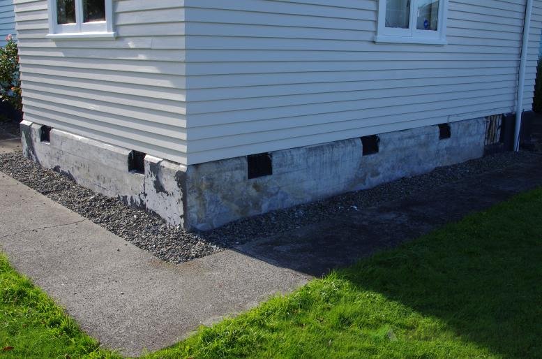 Foundation plaster repairs. (#86692) | Builderscrack