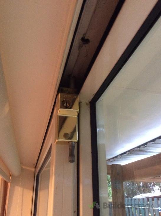 Ranch slider lock and window stays (# 87122) | Builderscrack