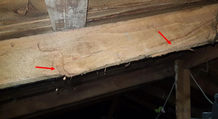 Replace one cracked rafter in the roof space in the kitchen (# 462595 ...