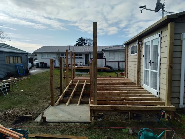 Deck (extension), ramp and verandah for a sleepout. (#426300) | Builderscrack