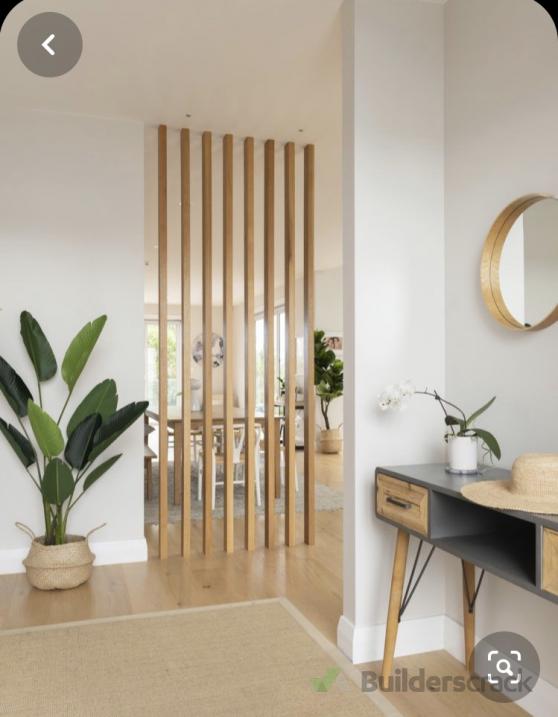 Interior partition - wooden slat installation (#514200) | Builderscrack