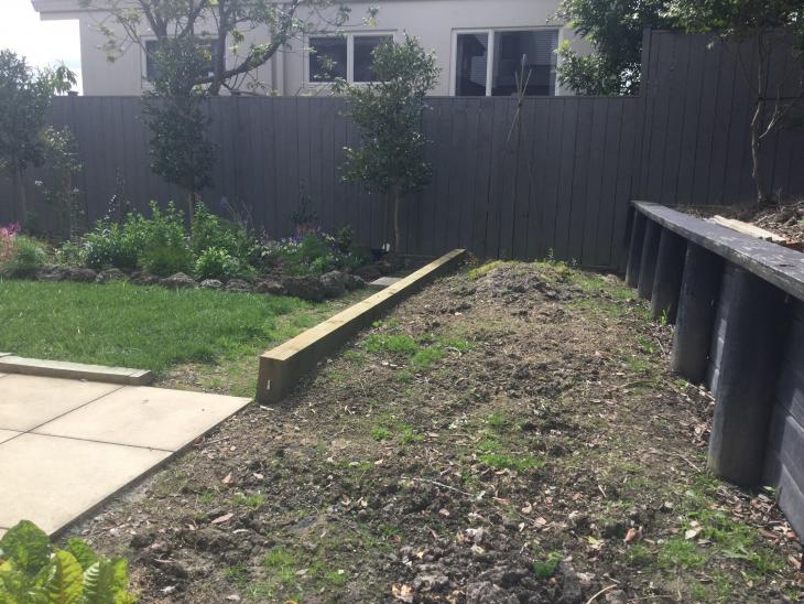 Garden Retaining using SureWall Cirtex system (Sleepers) (#522994 ...