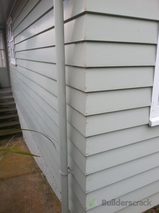 Outside corner cladding of weatherboards (# 102304) | Builderscrack
