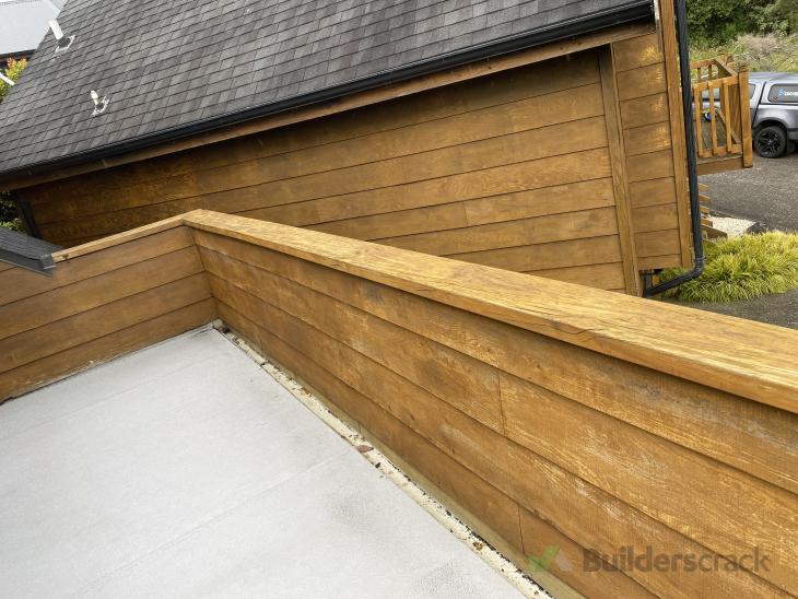 Colour steel flashing for deck railing (# 549915) | Builderscrack