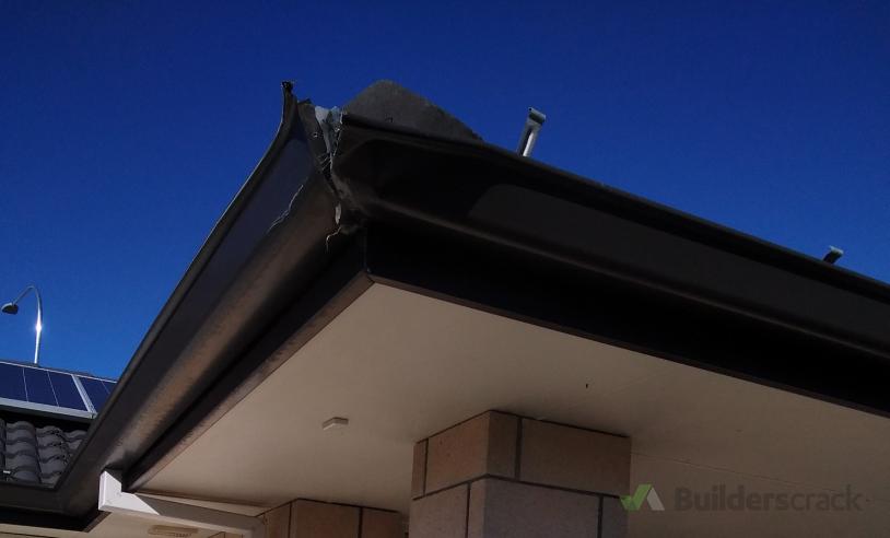 Replacement of damaged gutter (# 614623) | Builderscrack