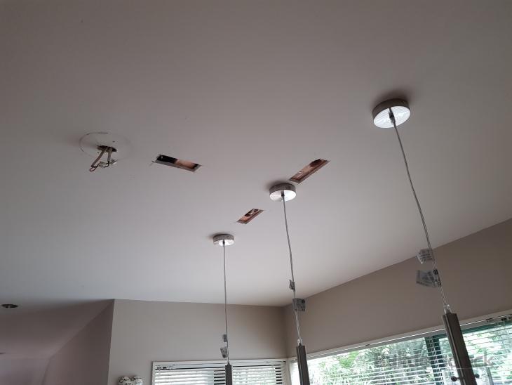 Repair plasterboard holes in ceiling and walls. (# 702554) | Builderscrack