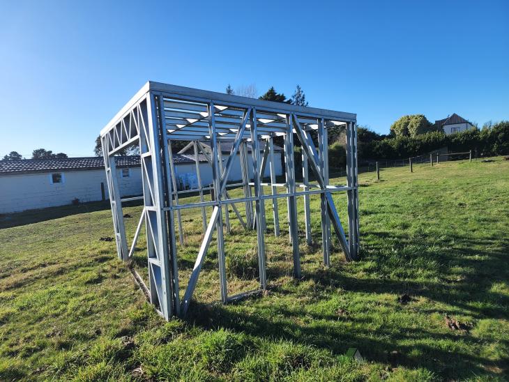 Shed Cladding with Steel Roof and skids (#747312) | Builderscrack